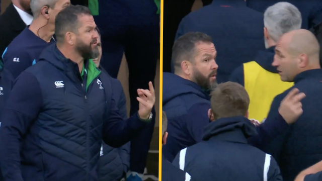 Andy Farrell in heated tunnel row with England coach Steve Borthwick